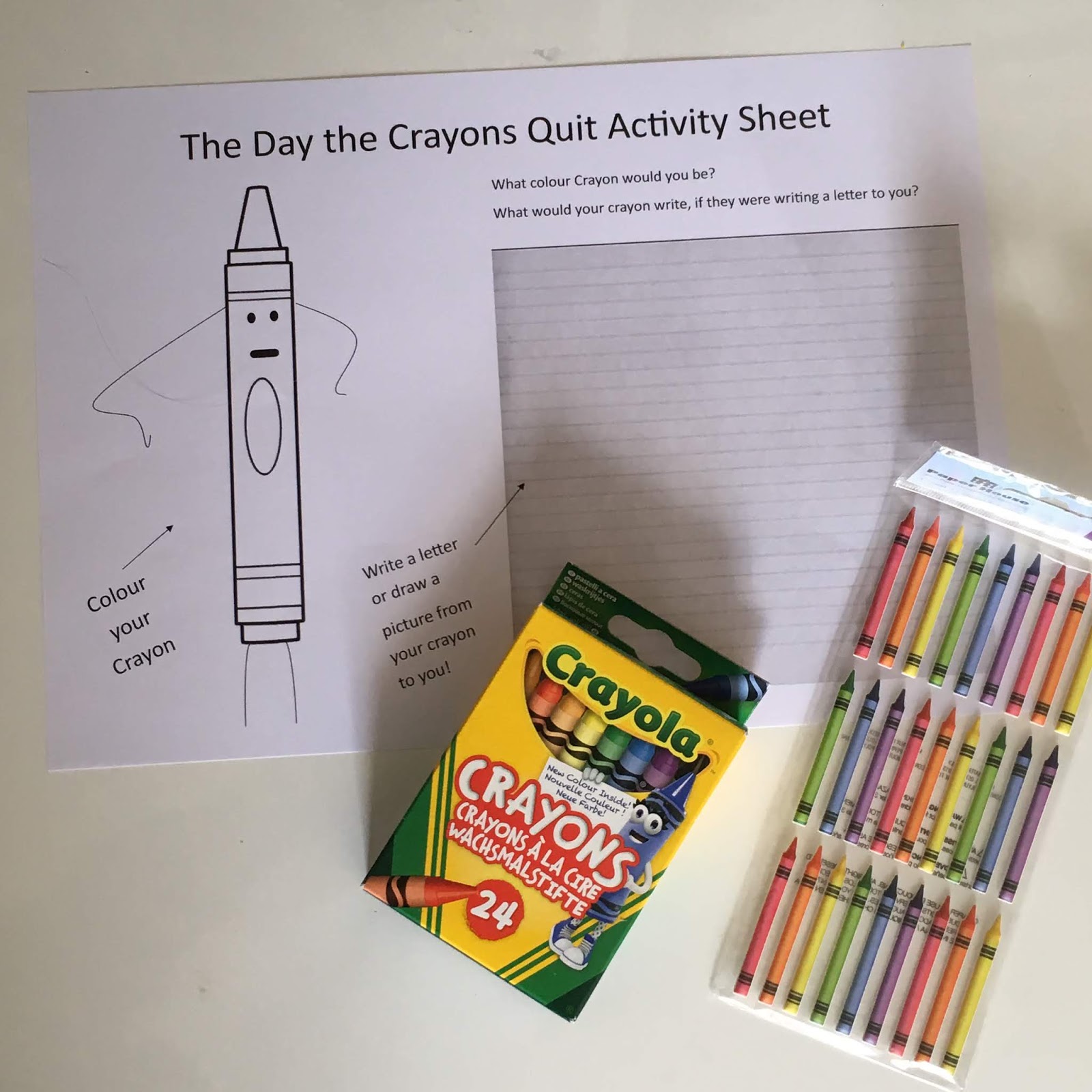 Space On The Bookshelf: Story Sack – ‘The Day the Crayons Quit’ by Drew ...