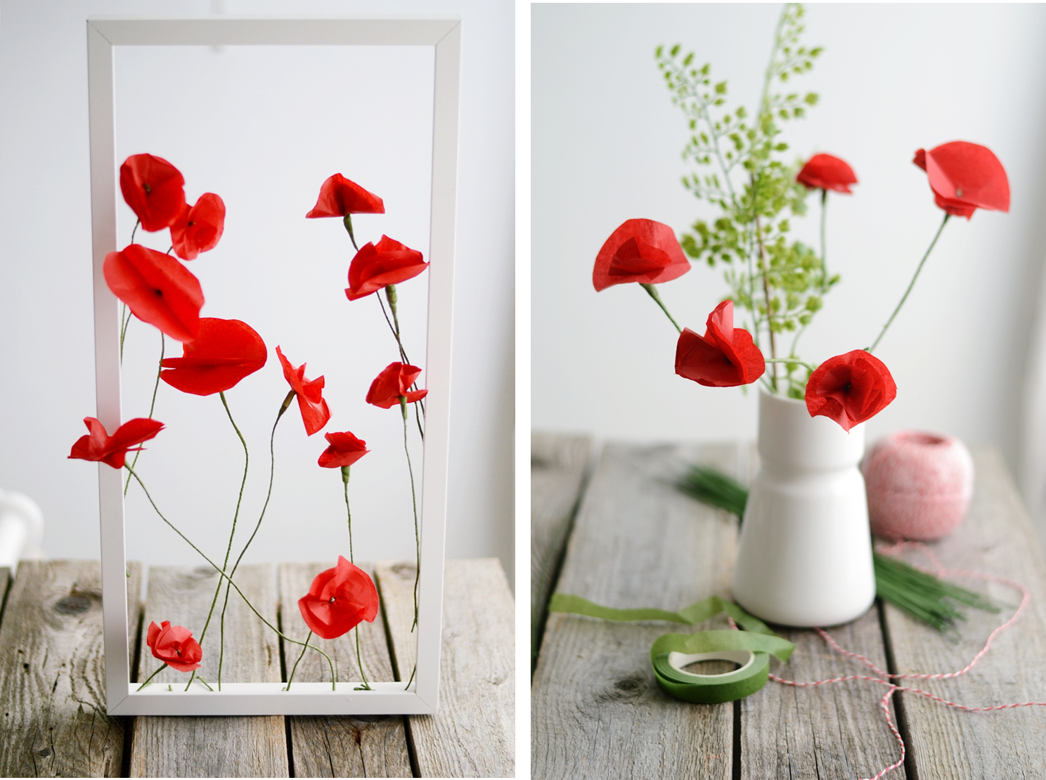 Decoración Fácil: DIY: AMAPOLAS PARA DECORAR TU CASA