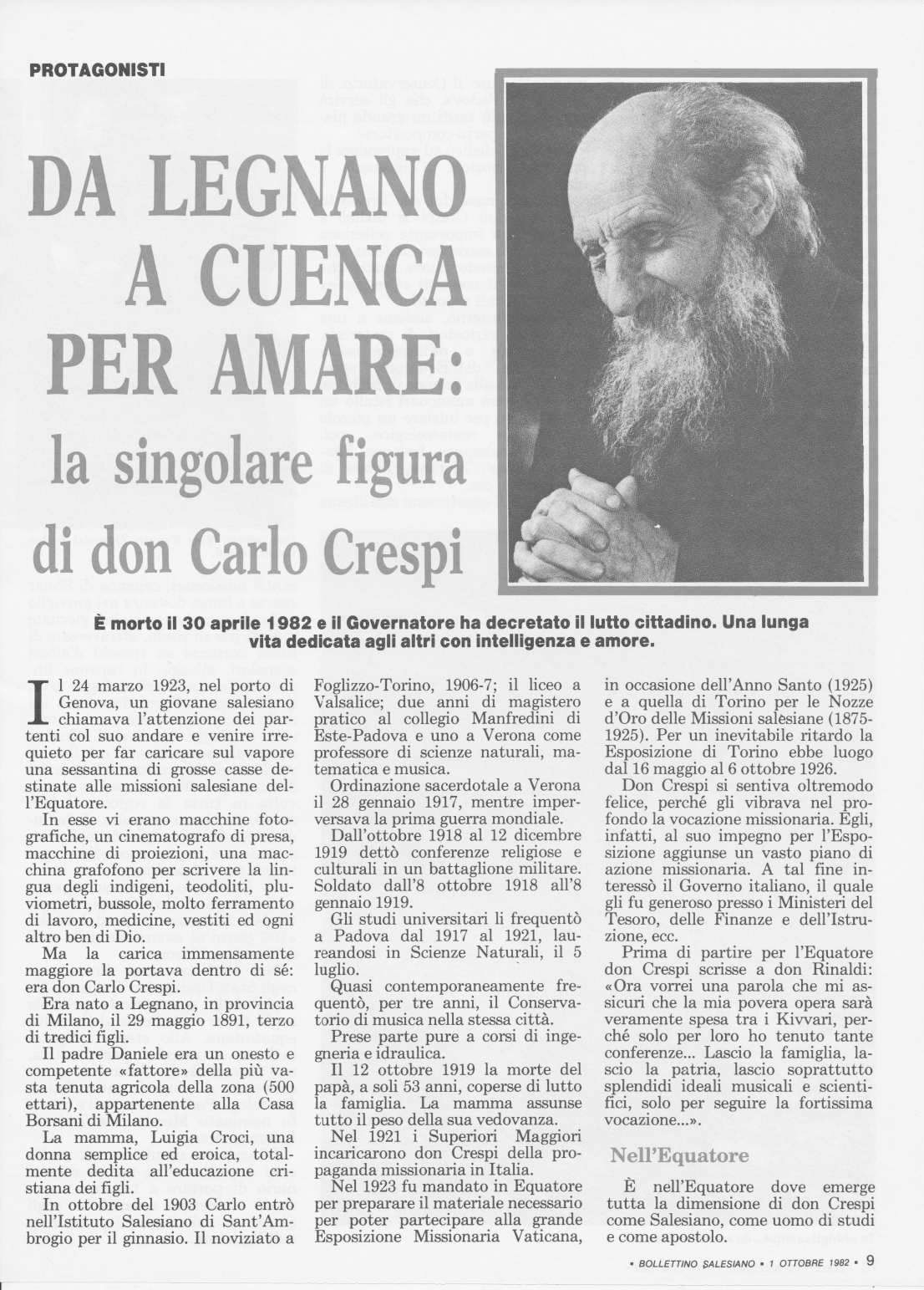 THE LOST TREASURES OF FATHER CARLOS CRESPI