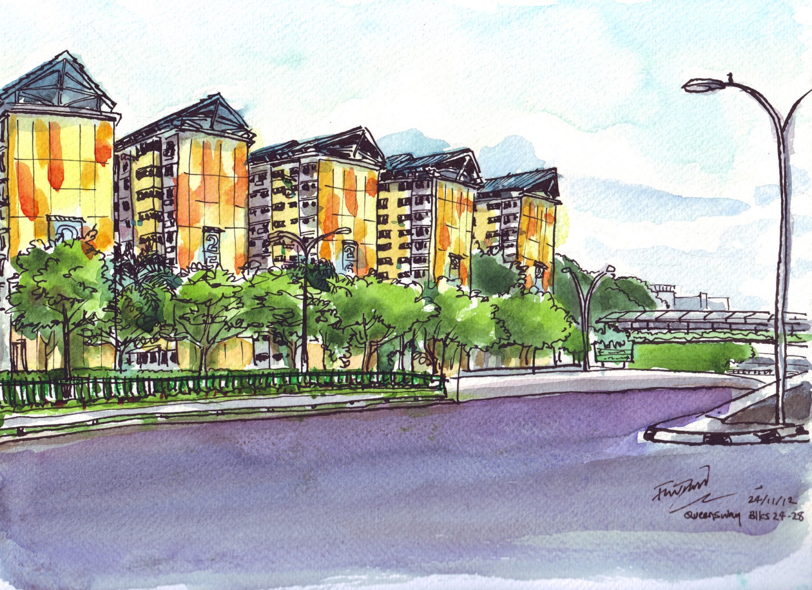 Favian's Art, Illustration and Animation: Queenstown Sketches