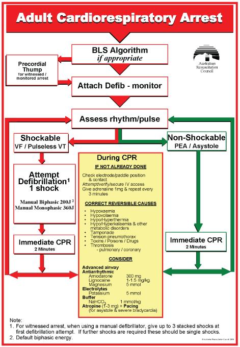 Adult cardiorespiratory arrest