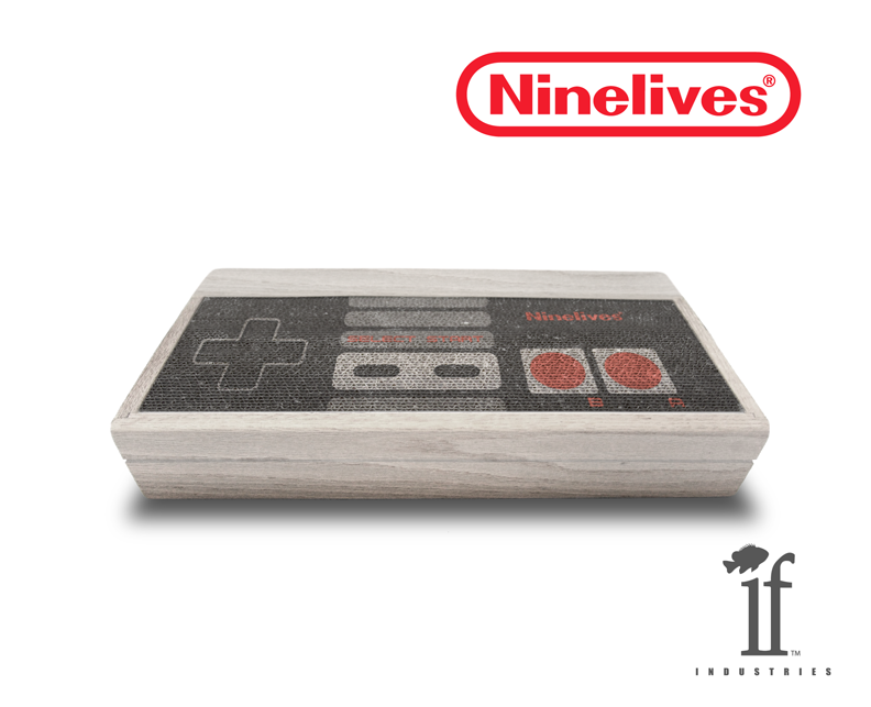 If Industries: Ninelives - Cardboard NES Controller Cat Scratcher