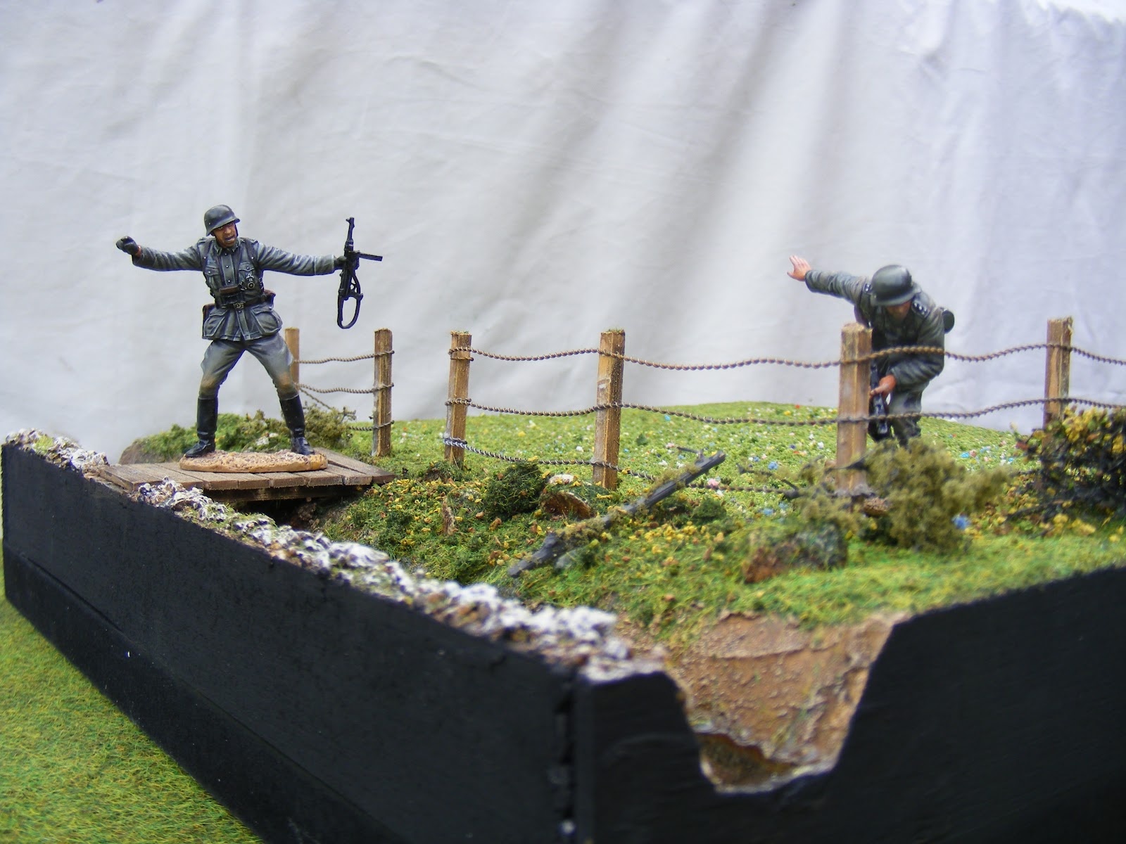 Terrain And Toy Soldiers Normandy Diorama