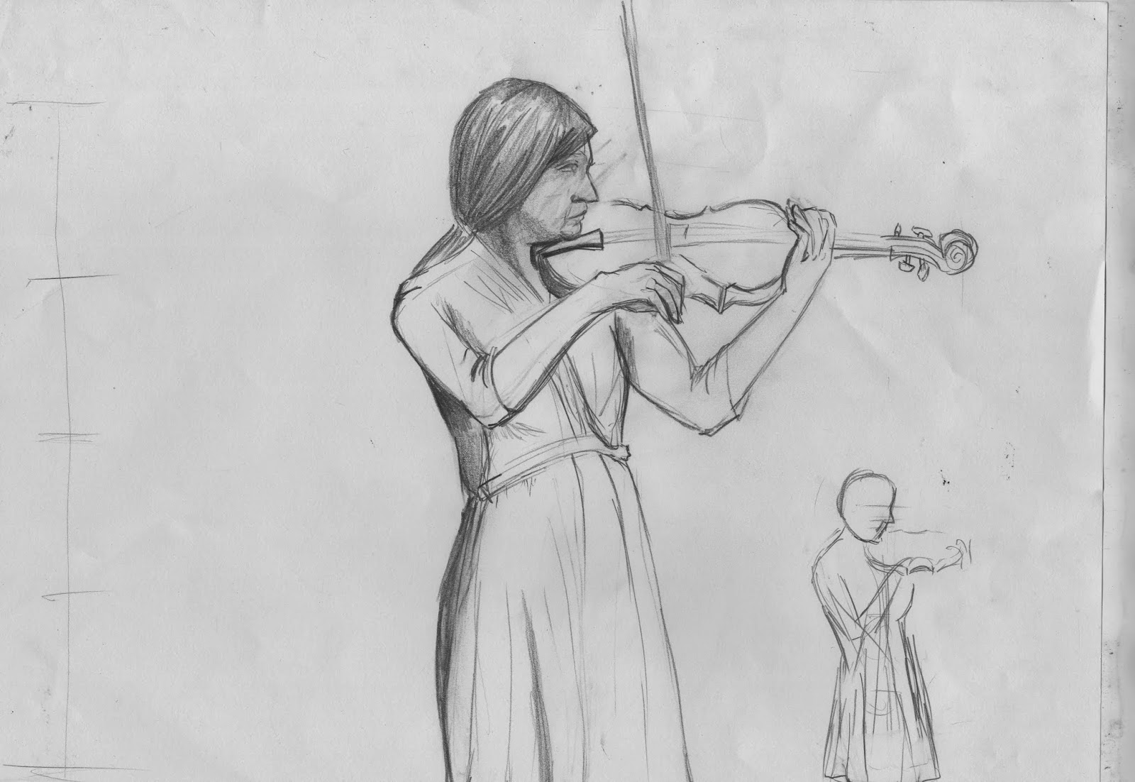 Drawing Journal and Major Project Planning: Moving Figure Continued