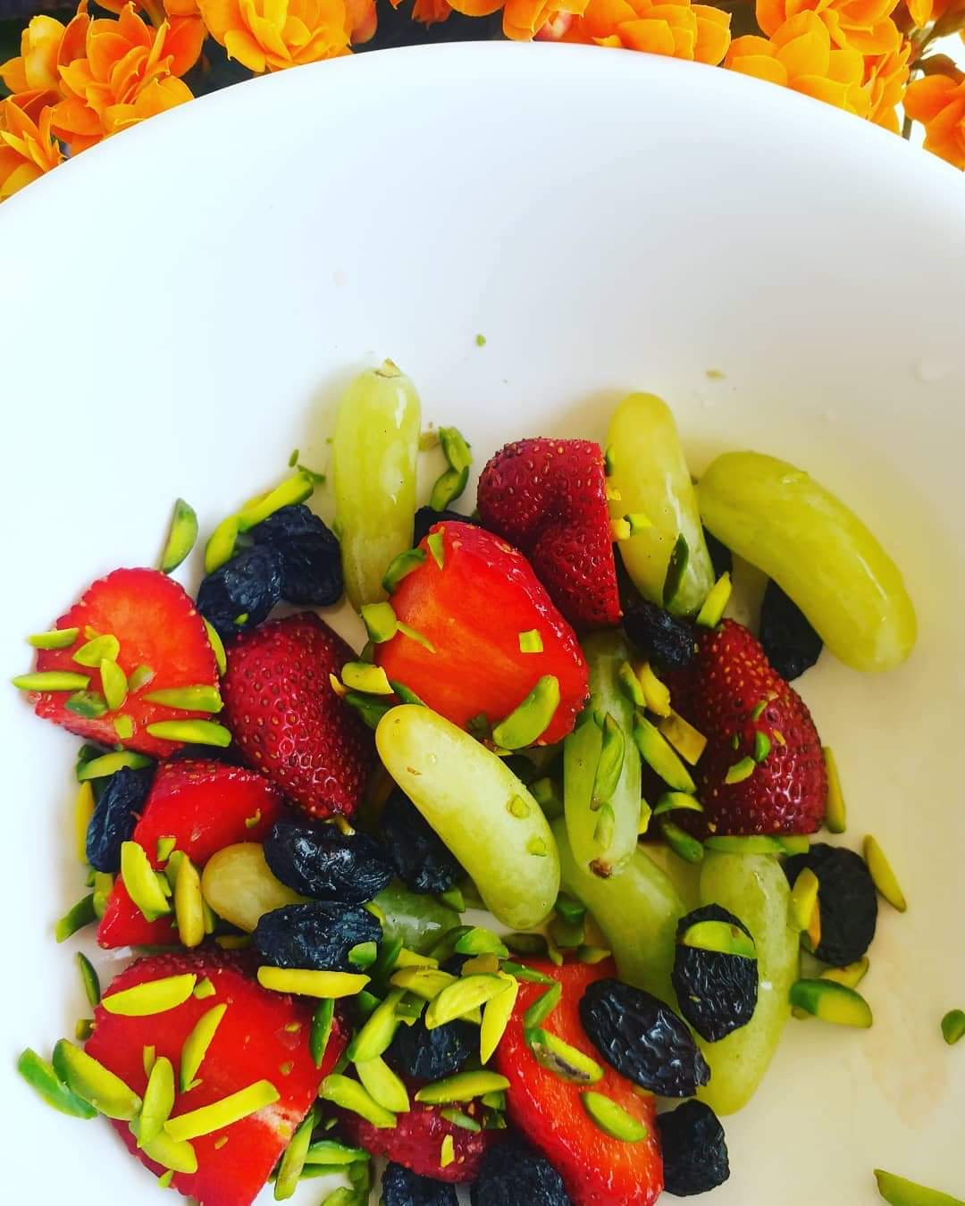 Strawberry Grapes Salad