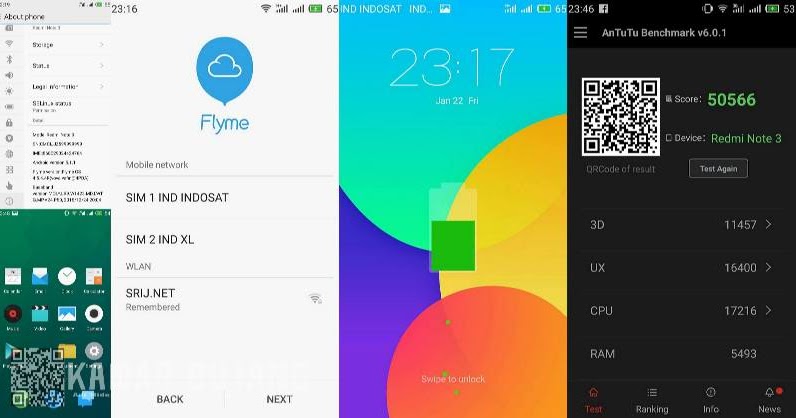 Kamu Bosen dengan Stcok Rom Redmi Note 3? Coba Ini Flyme OS v4.5.4.4 Base Android Lollipop
