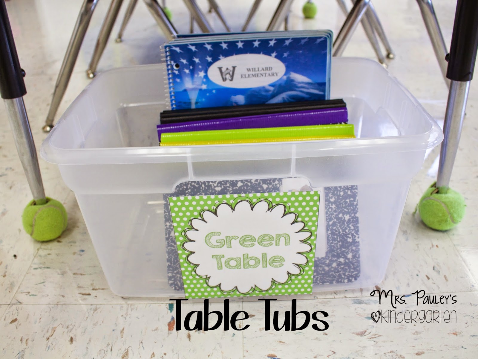 Student Supplies Organization - Mrs. Pauley's Kindergarten