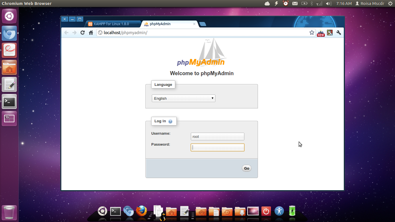 Install And Setting Xampp On Ubuntu 1210 Quantal Quetzal ~ Roisa