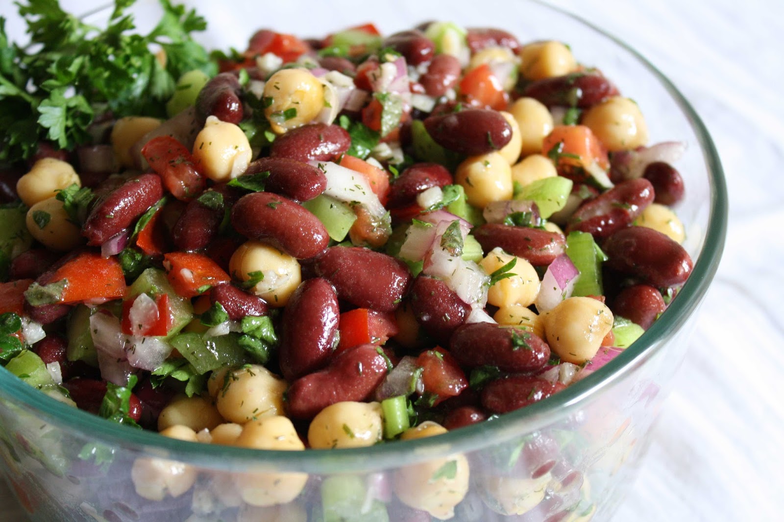 This And That Lebanese Lemon Parsley Bean Salad