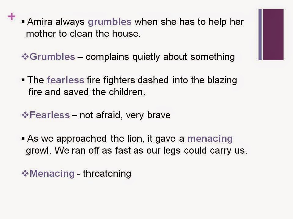 BGPS P3-1 2015: Unit 1 Fearless Phil Vocabulary Slides