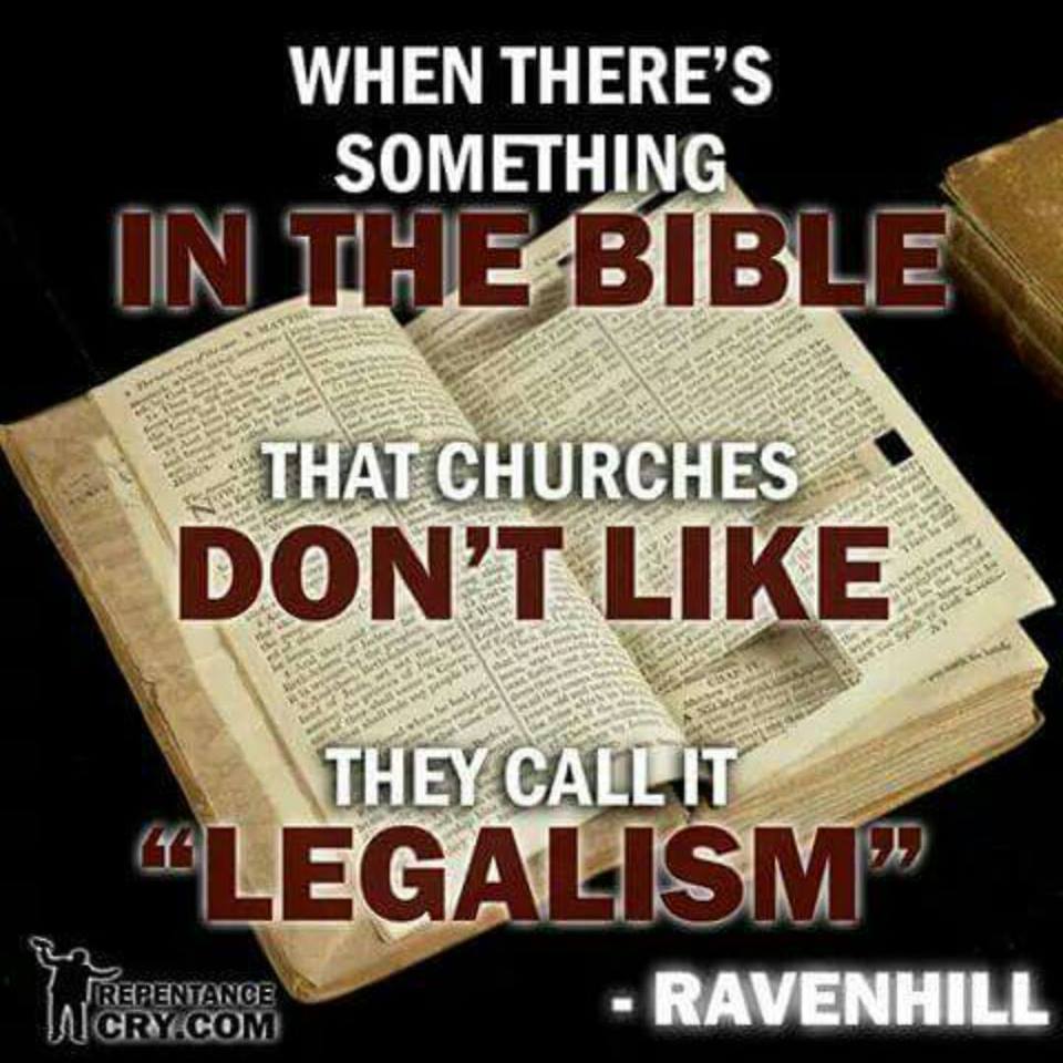 Calling Something in the Bible as Legalism?
