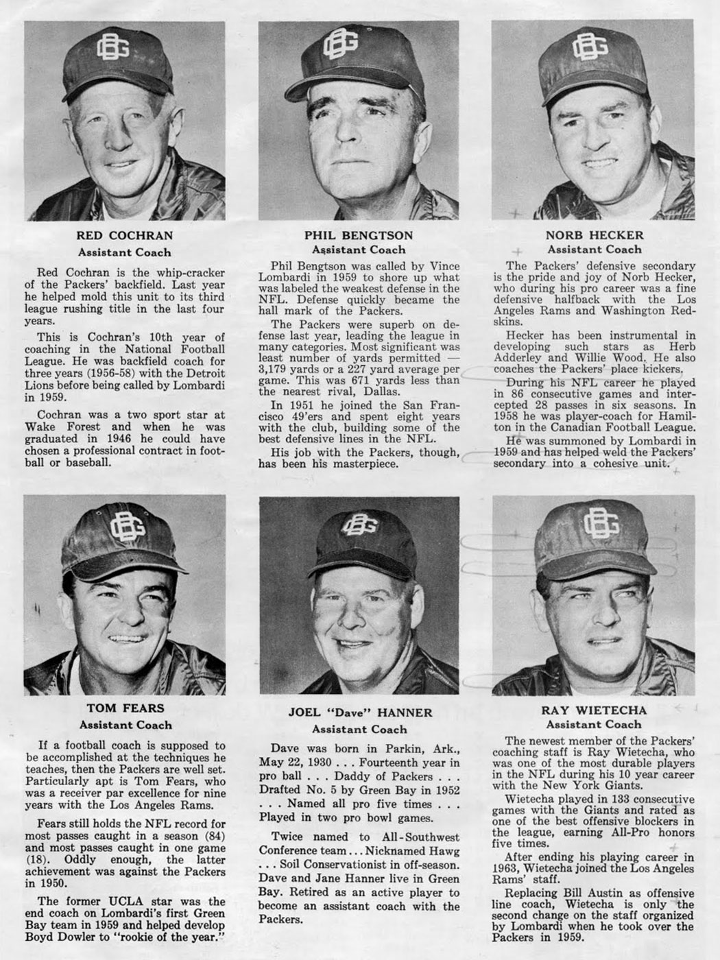 The Wearing Of the Green (and Gold): Vince Lombardi's "GB" Cap