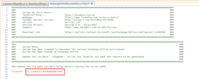 365 Admin: How to create a basic document of the Exchange Online ...