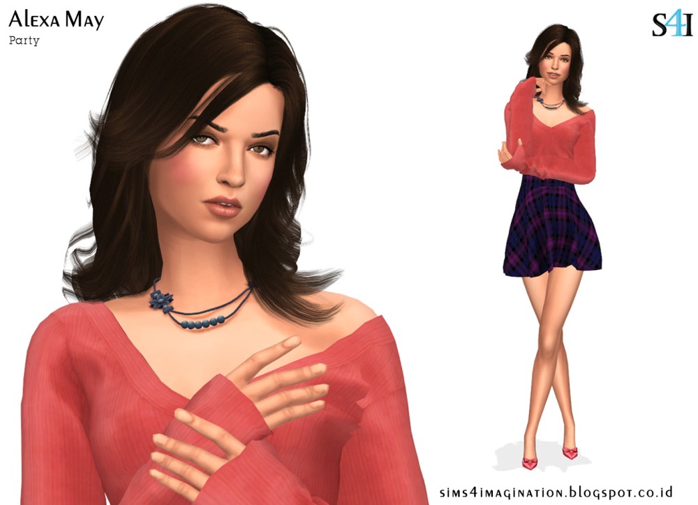 My Sims 4 CAS: Alexa May - Imagination Sims 4 CAS