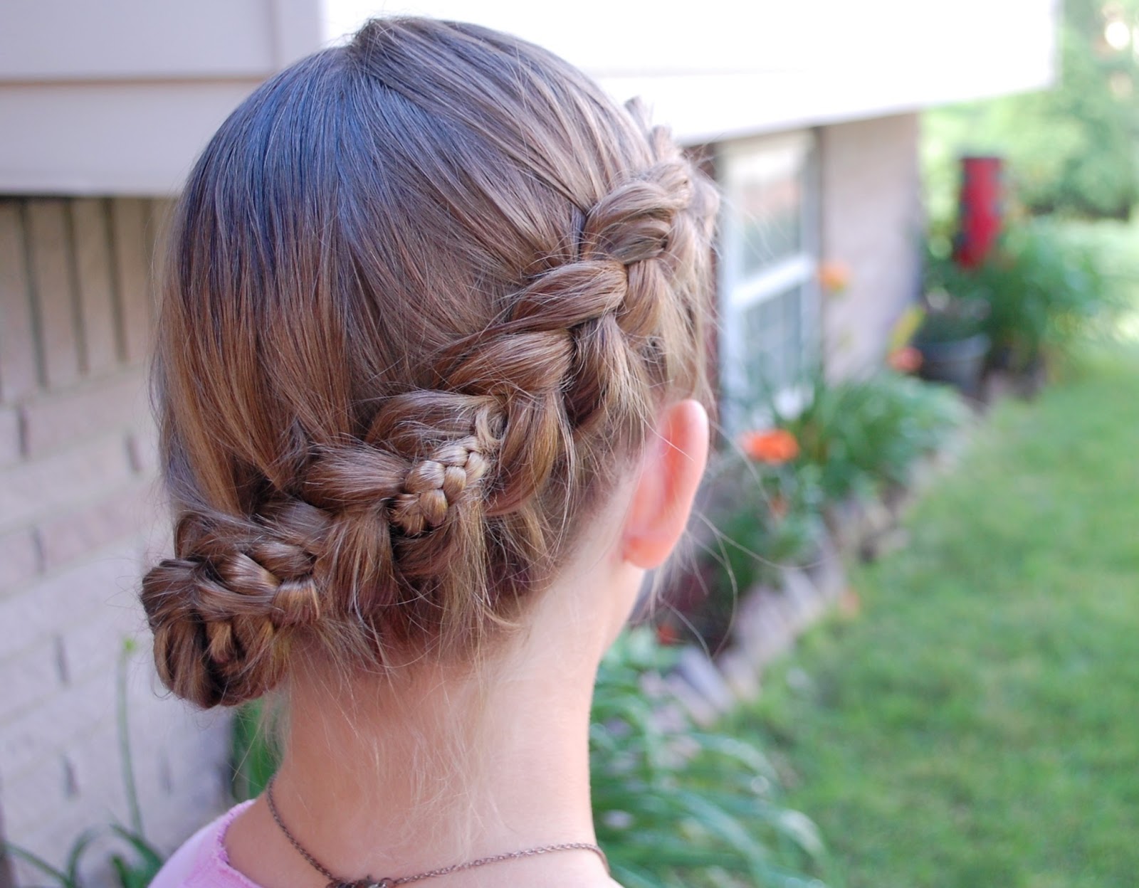 The Best Me: Across the Back Tucked Under French Braid (no bobbi pins ...