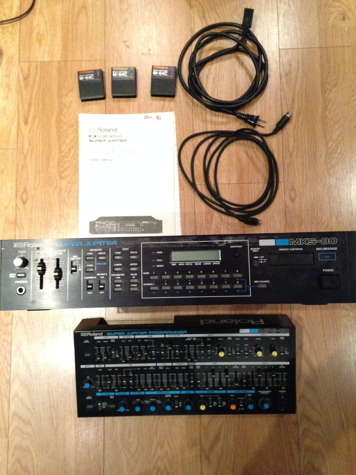 MATRIXSYNTH: Roland MKS-80 and MPG-80 Super Jupiter with Carts