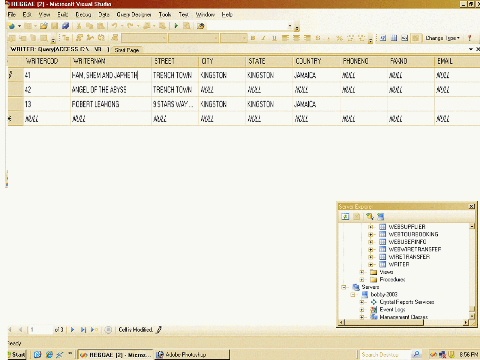PAY PAL INTEGRATION INTO ECOMMERCE WEBSITE: DATABASE TABLES USED IN ...