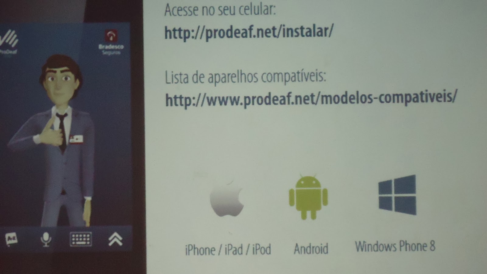 Surdo HK: Palestra ProDeaf, multiplataforma de acessibilidade para surdos.