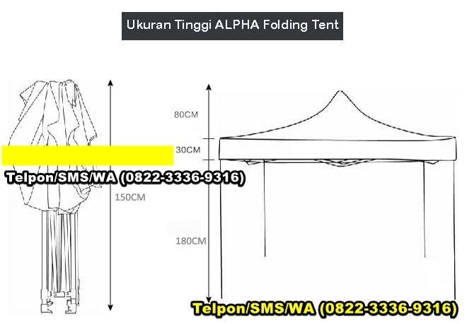 (0822-3336-9316) Jual tenda ukuran 2x2, Tenda lipat American matic ...