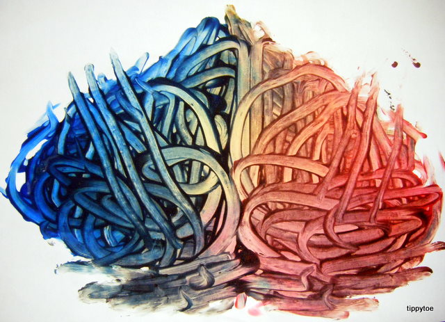 Tippytoe Crafts: Textured Finger Painting