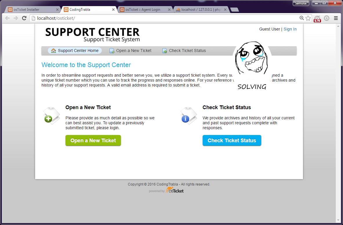 Install osTicket v1.9.14 on windows ~ MyNote