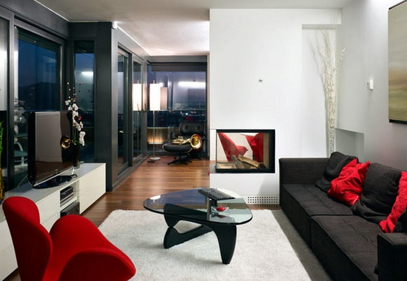 16 Black & Red Living Room Design Ideas | Decoration İdeas All About Decor