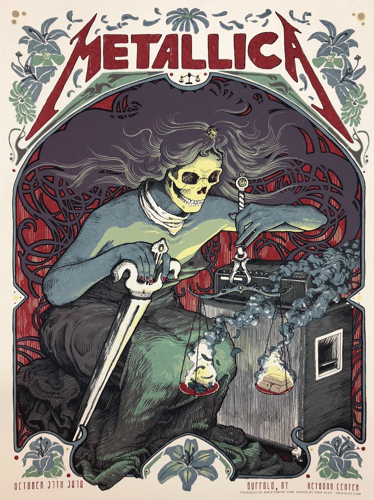 INSIDE THE ROCK POSTER FRAME BLOG: Dave Kloc Metallica Buffalo VIP Poster