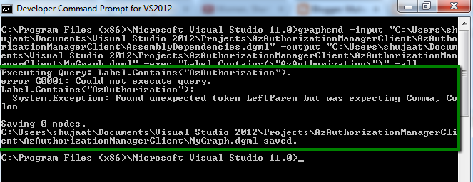 Muhammad Shujaat Siddiqi: Visual Studio 2012 Code Map - GraphCmd Tool