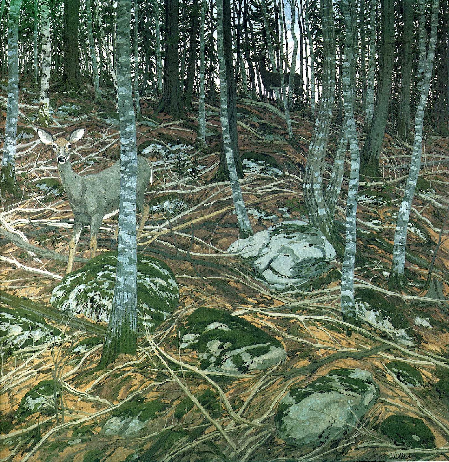 paintings old masters blog: Neil Welliver