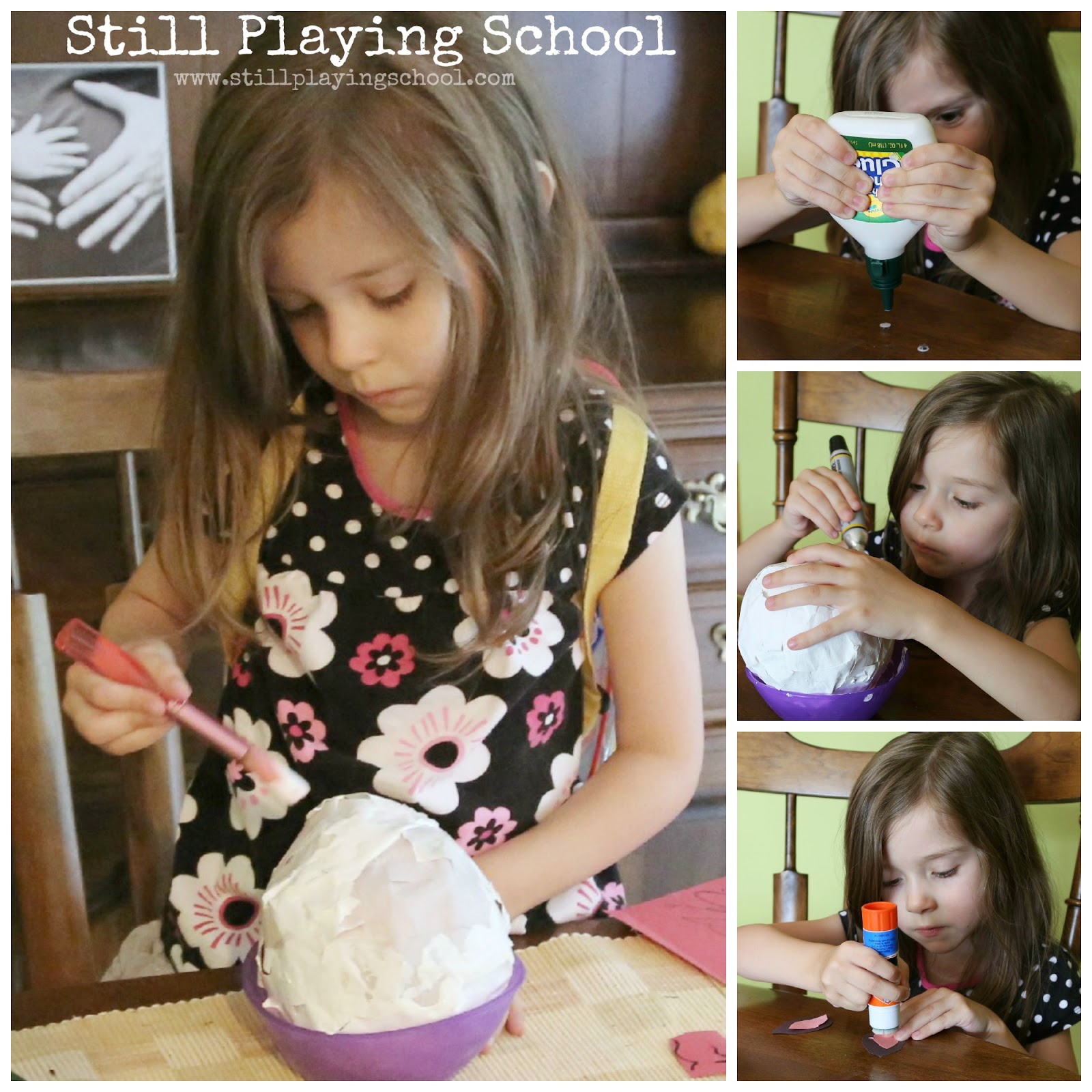 Newspaper Mache Balloon Animal Craft for Kids | Still Playing School