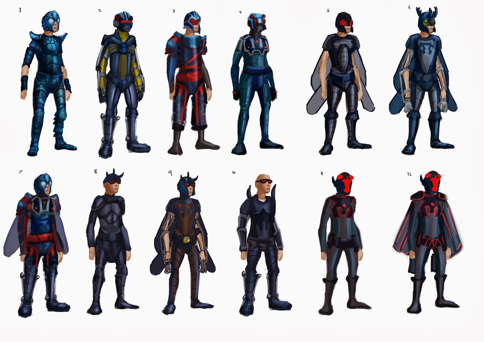 Chris Reilly_Character and Environment design: The Blue Beetle redesigns