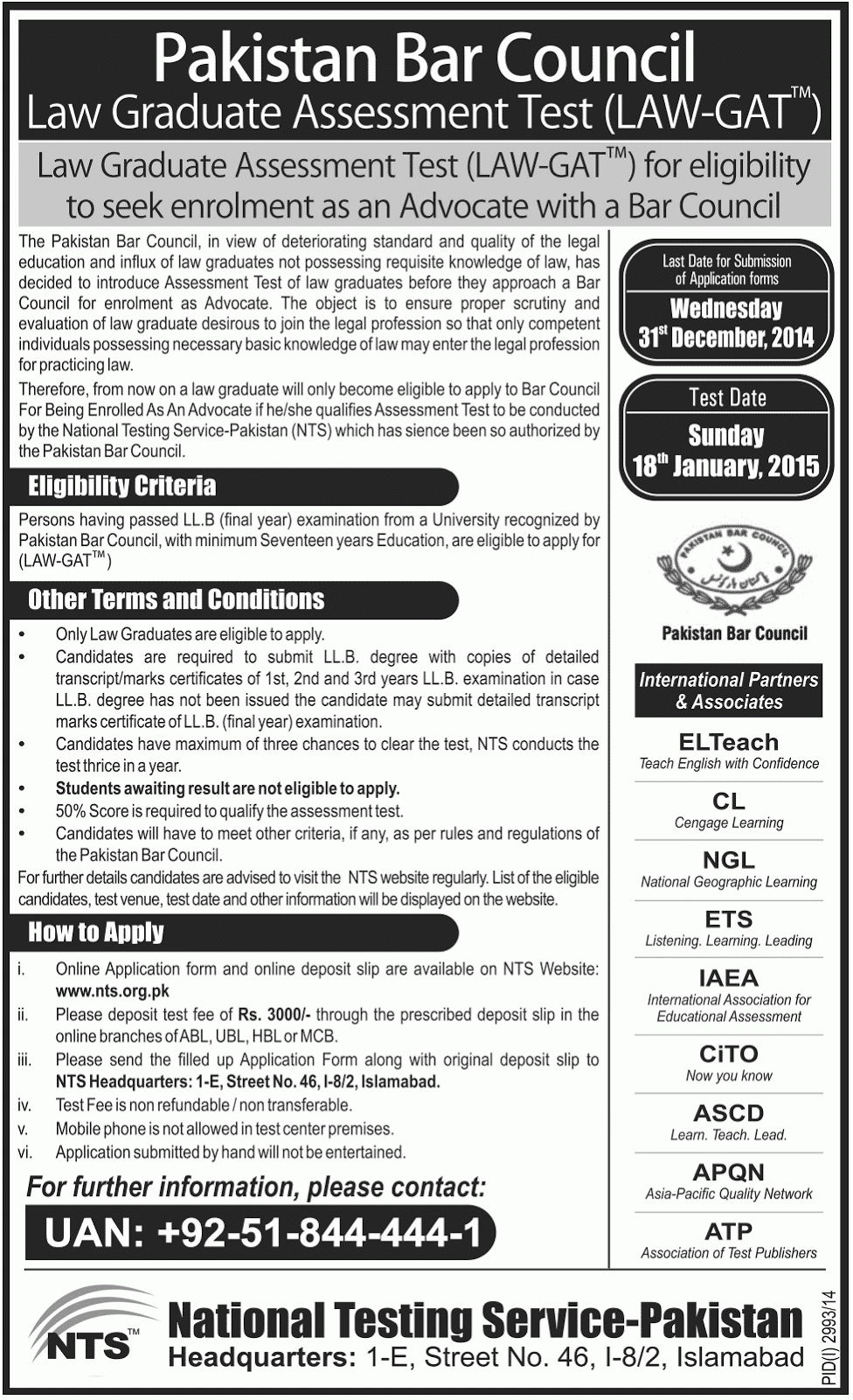 Educational Blog : Pakistan Bar Council