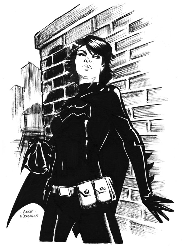 2 Point Perspective!: Batgirl (Cassandra Cain) by Gene Gonzales