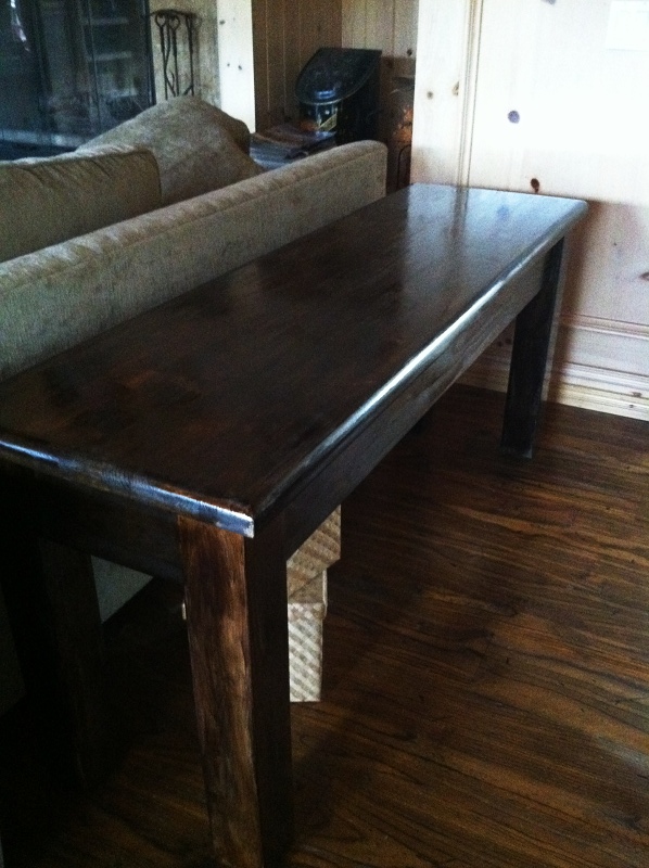 Bonnin Designs: Repurposed: Console Table - From Southwestern 1980's to ...