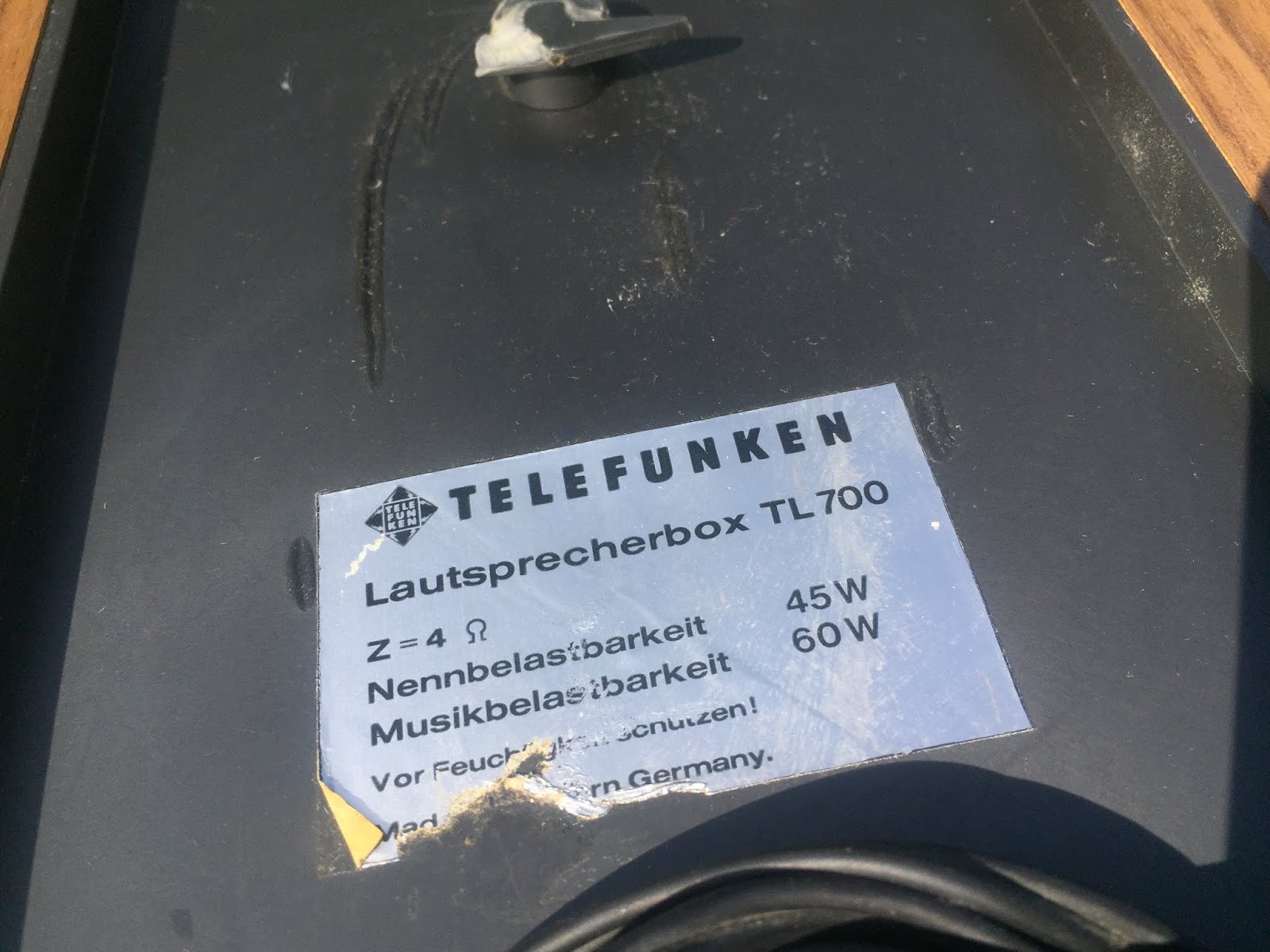 Infrequent Sound [sex.tex] technology: Telefunken TL 700, 1975, made in ...