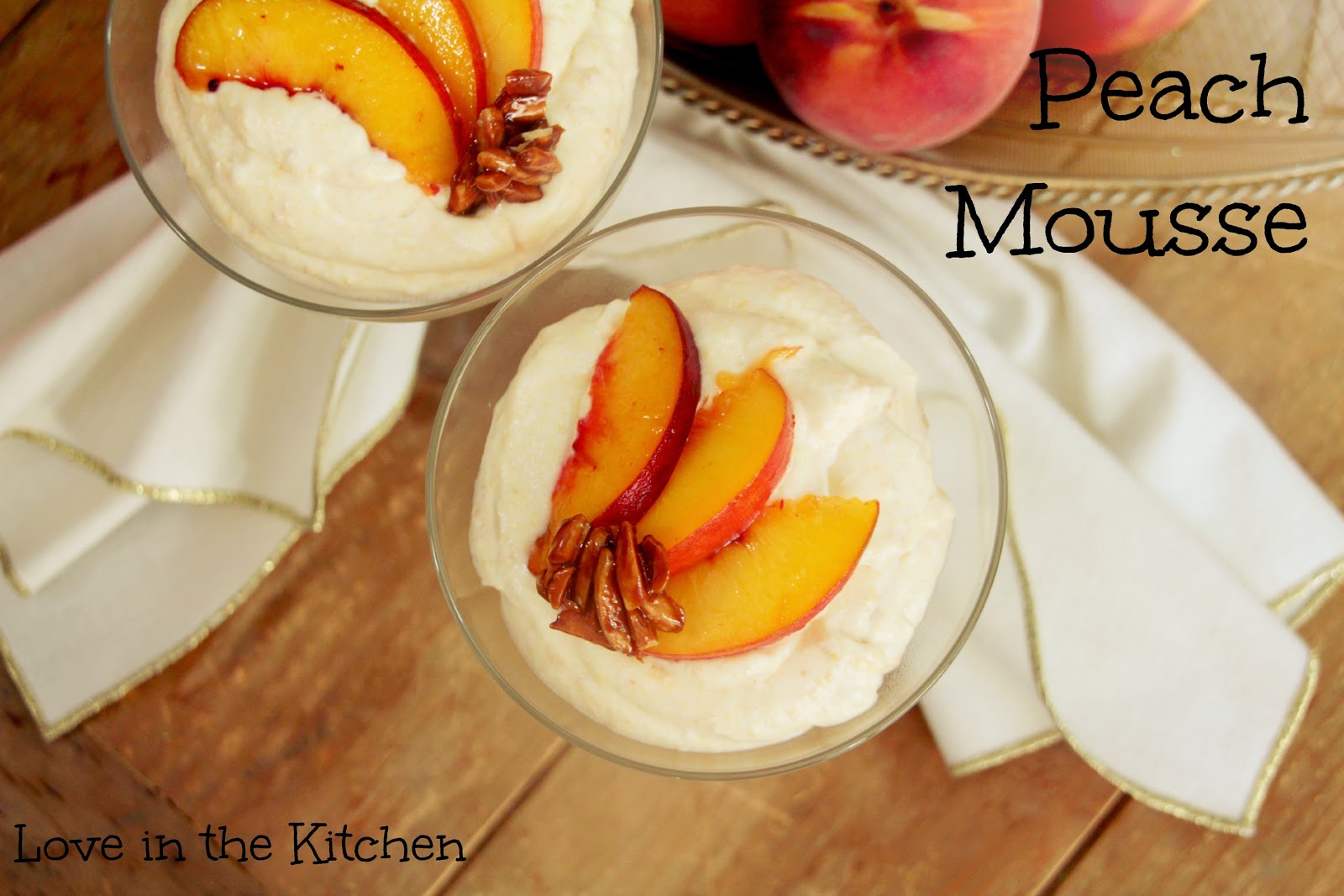 Love from the Kitchen: Peach Mousse #foodieextravaganza