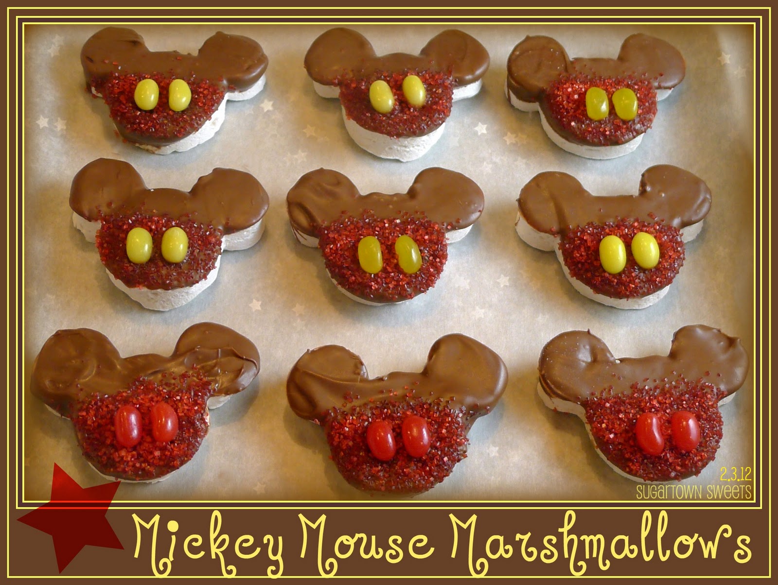 Sugartown Sweets: Mickey Mouse Marshmallows!