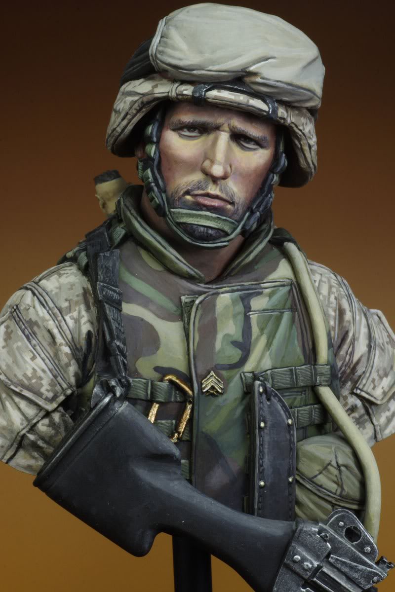 PERSPECTIVES IN MINIATURE: US Marine, Fallujah, Iraq 2004