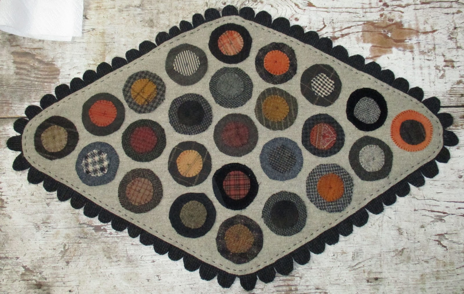 Baskets of Wool: Penny Rug