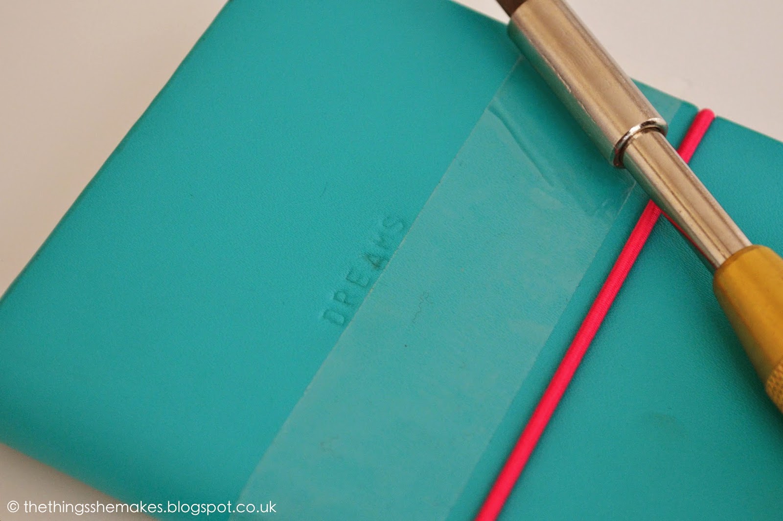 How to Make a Stamped Notebook | The Things She Makes