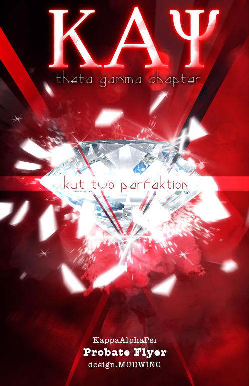 [design.MUDWING] #KappaAlphaPsi Probate Flyer | MudWingMedia