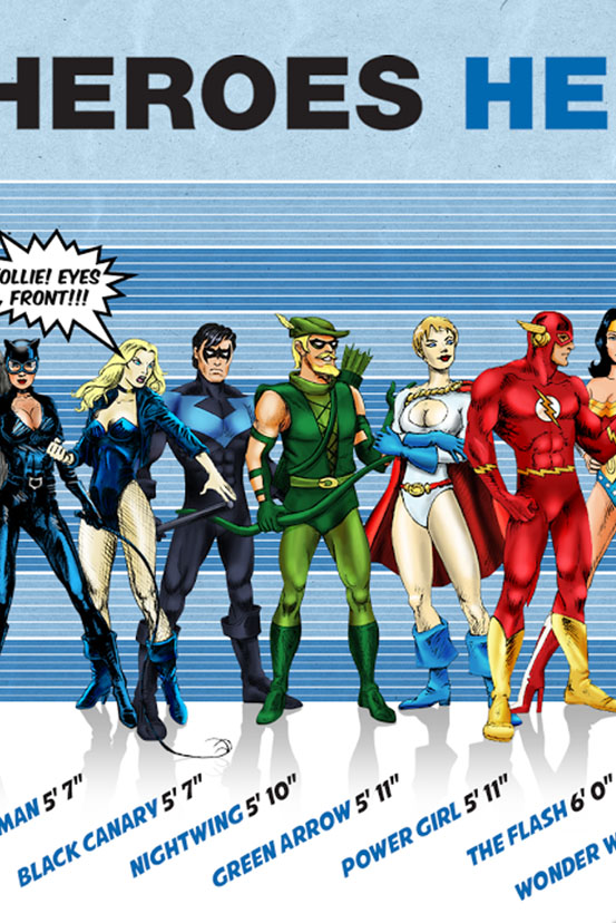 toyhaven: DC Heroes Height Comparison by costumecollection.com.au