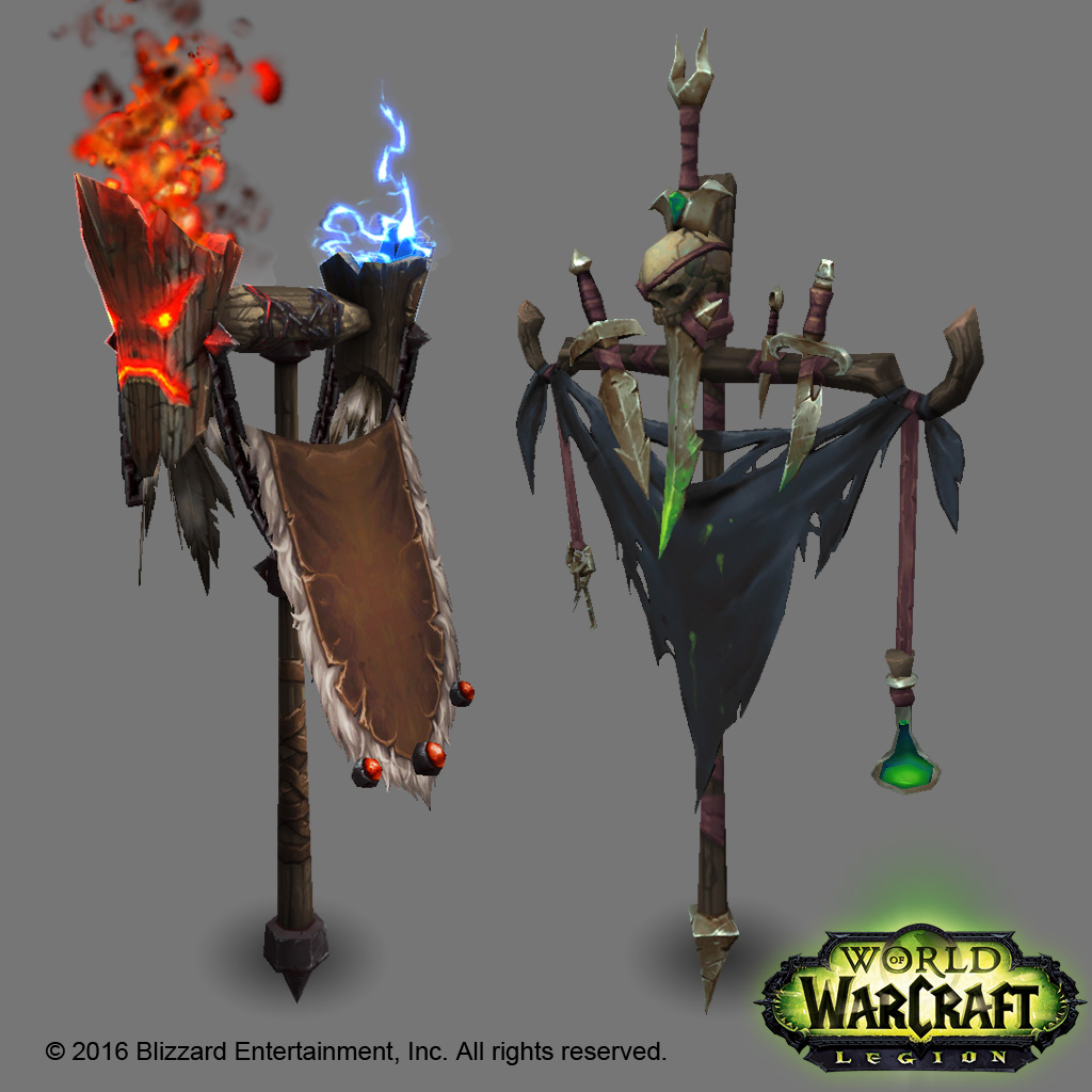Peter K. Lee's Working space: WoW Legion prop art showcase