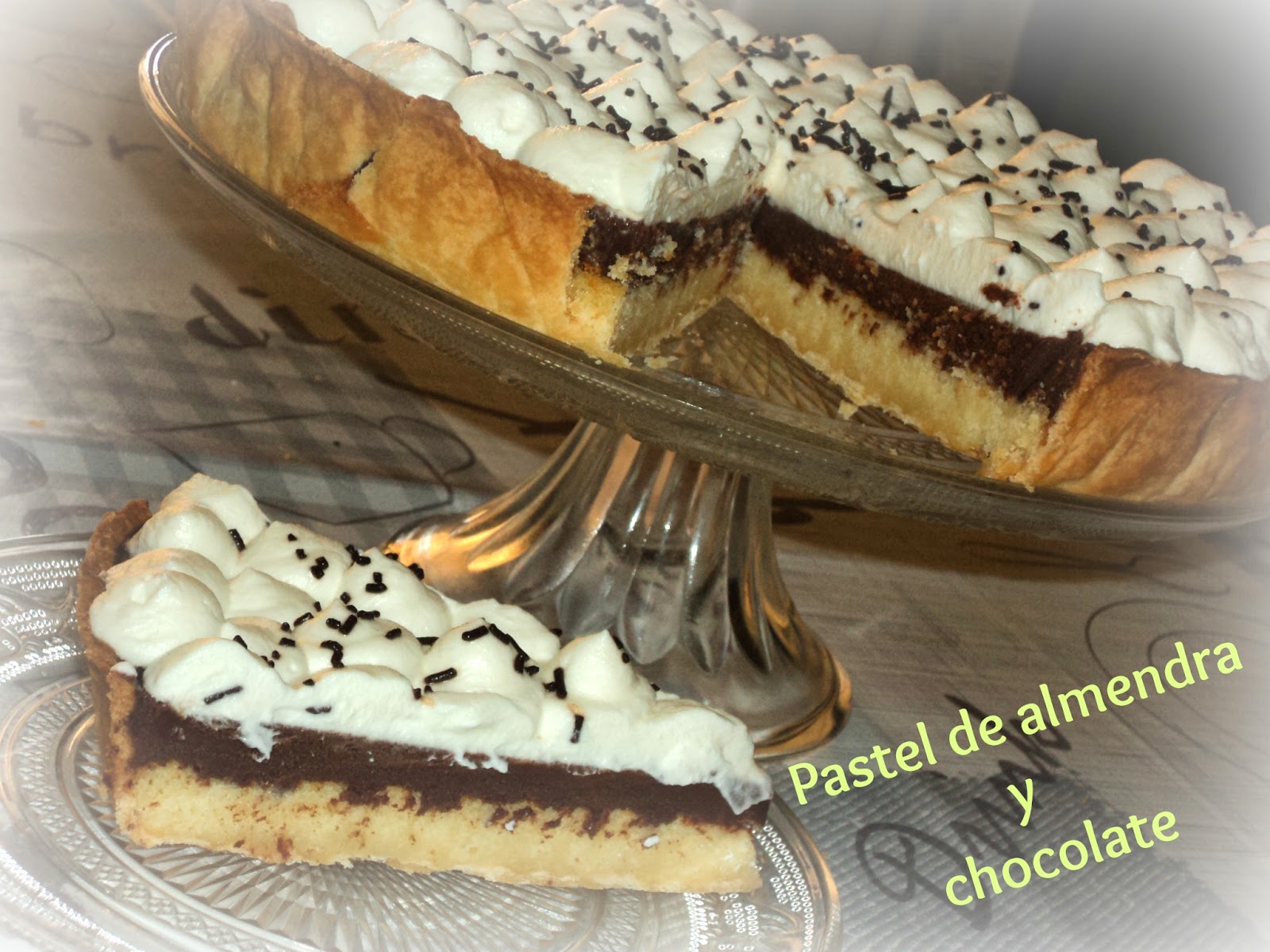 Sita Tam Pastelería: Receta "PASTEL DE ALMENDRAS Y CHOCOLATE"