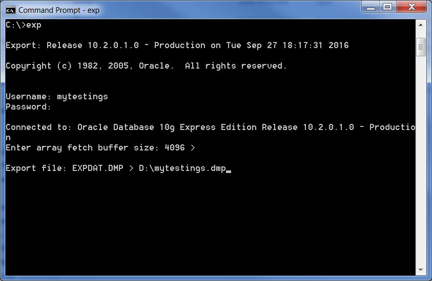 How to Export or Import oracle database using CLI - Fusion Learnings