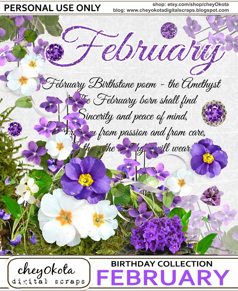 cheyOkota digital scraps: February Birthday Collection Freebie