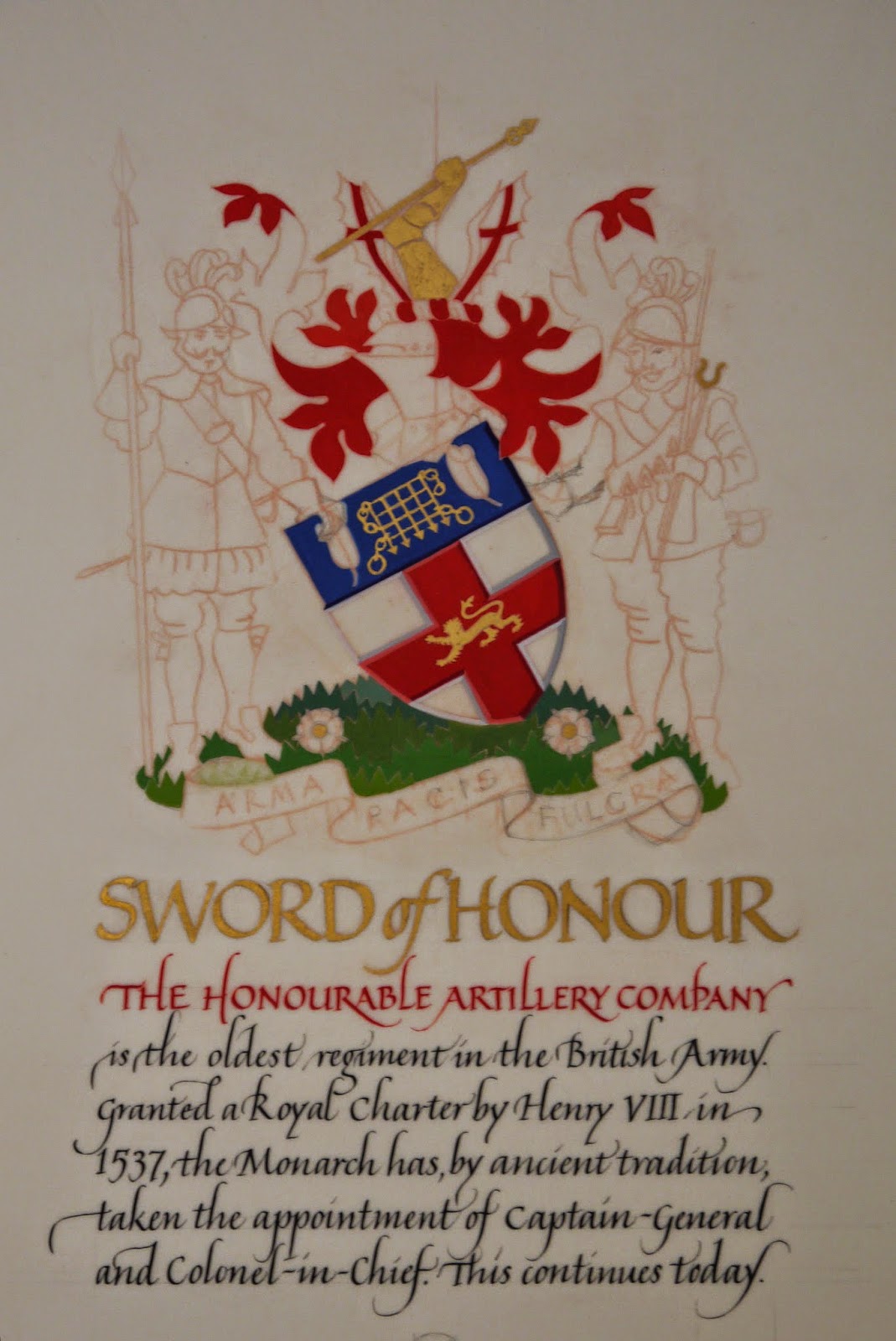 Pen and Ink Calligraphy: Sword of Honour