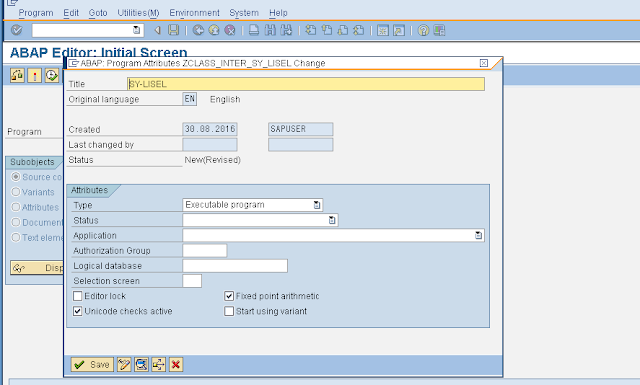 SAP TECH: Classical Interactive report based on SY_LISEL Technique