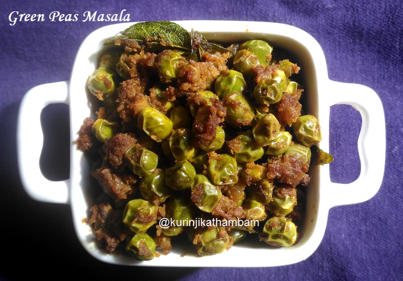 Peas Masala / Matar Masala / Pachai Pattani Masala | Peas Recipes ...