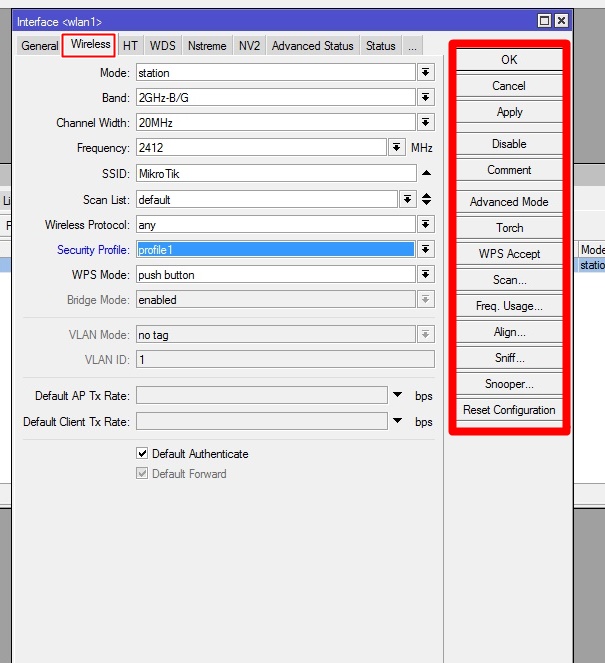 Gelombang Radio: Tool-Tool yang ada pada Menu Wireless Winbox